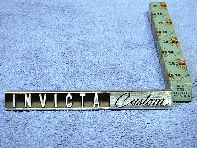 1962 Buick Invicta Custom Fdr Monogram | Classic NOS Parts