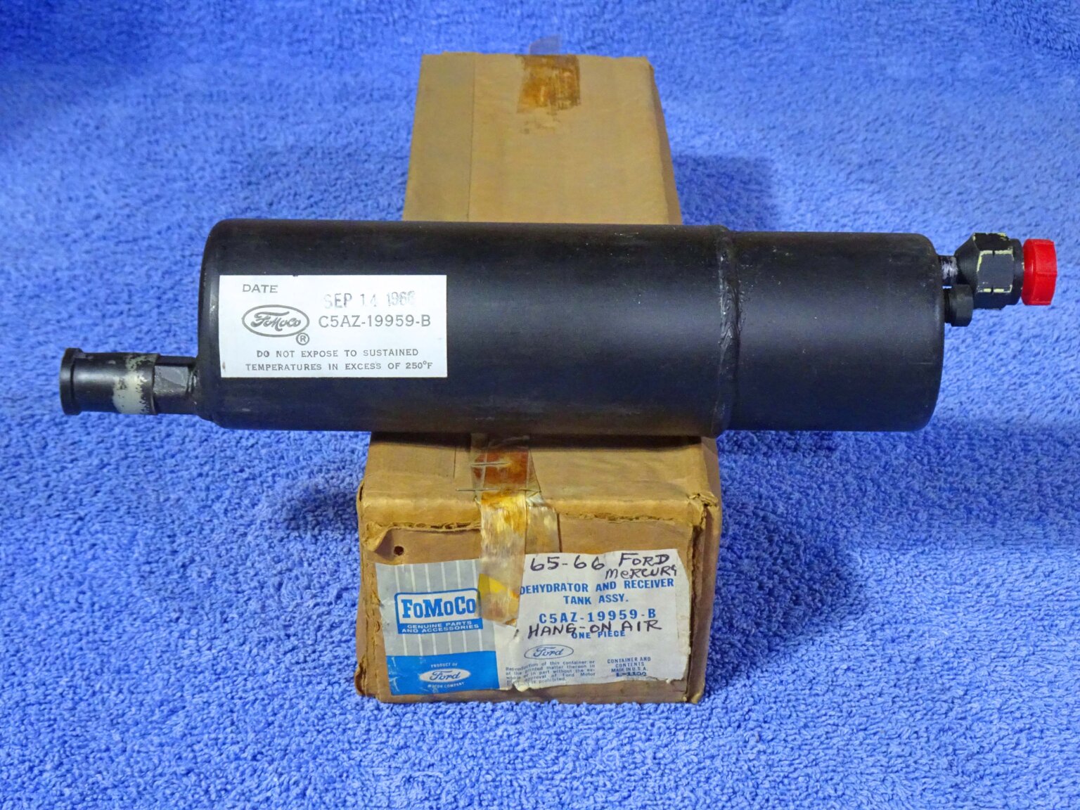 1965 1966 Ford Mercury AC Dehydrator & Receiver Tank Assembly NOS ...