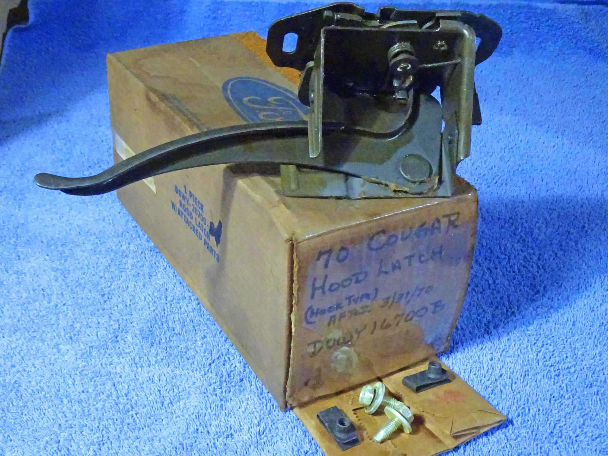 1970 Merc Cougar Hood Latch 1a | Classic NOS Parts