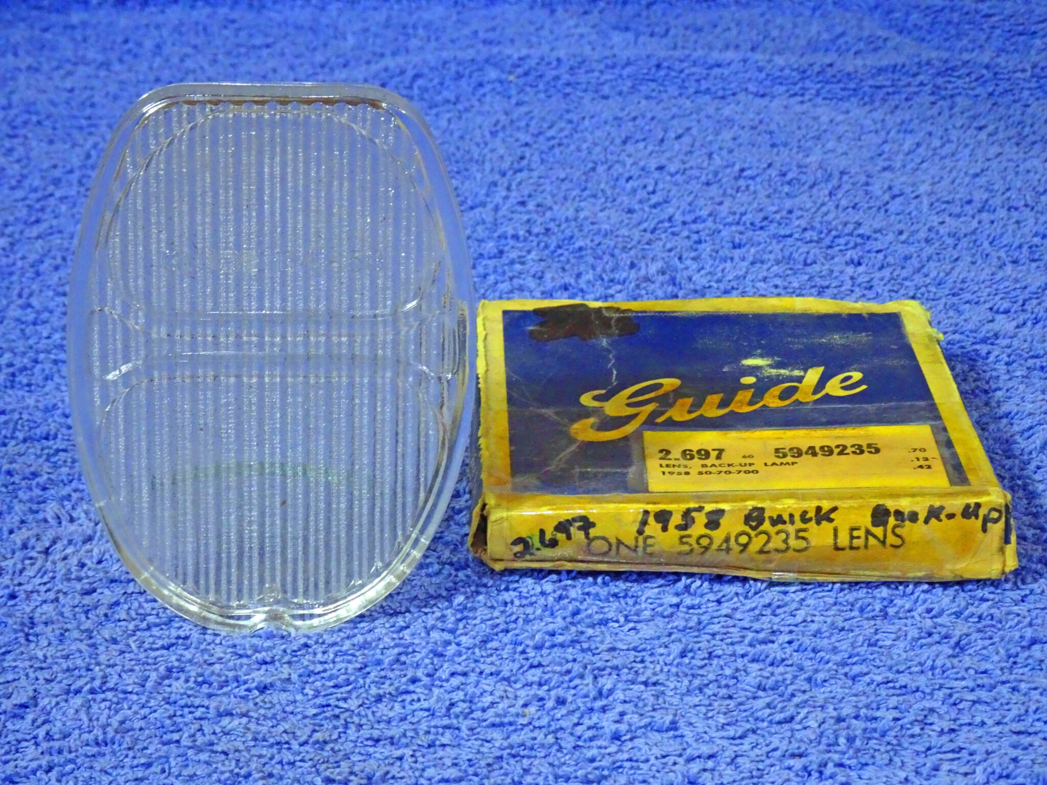 1958 Buick Super Roadmaster Limited Guide Backup Lamp Lens NOS ...