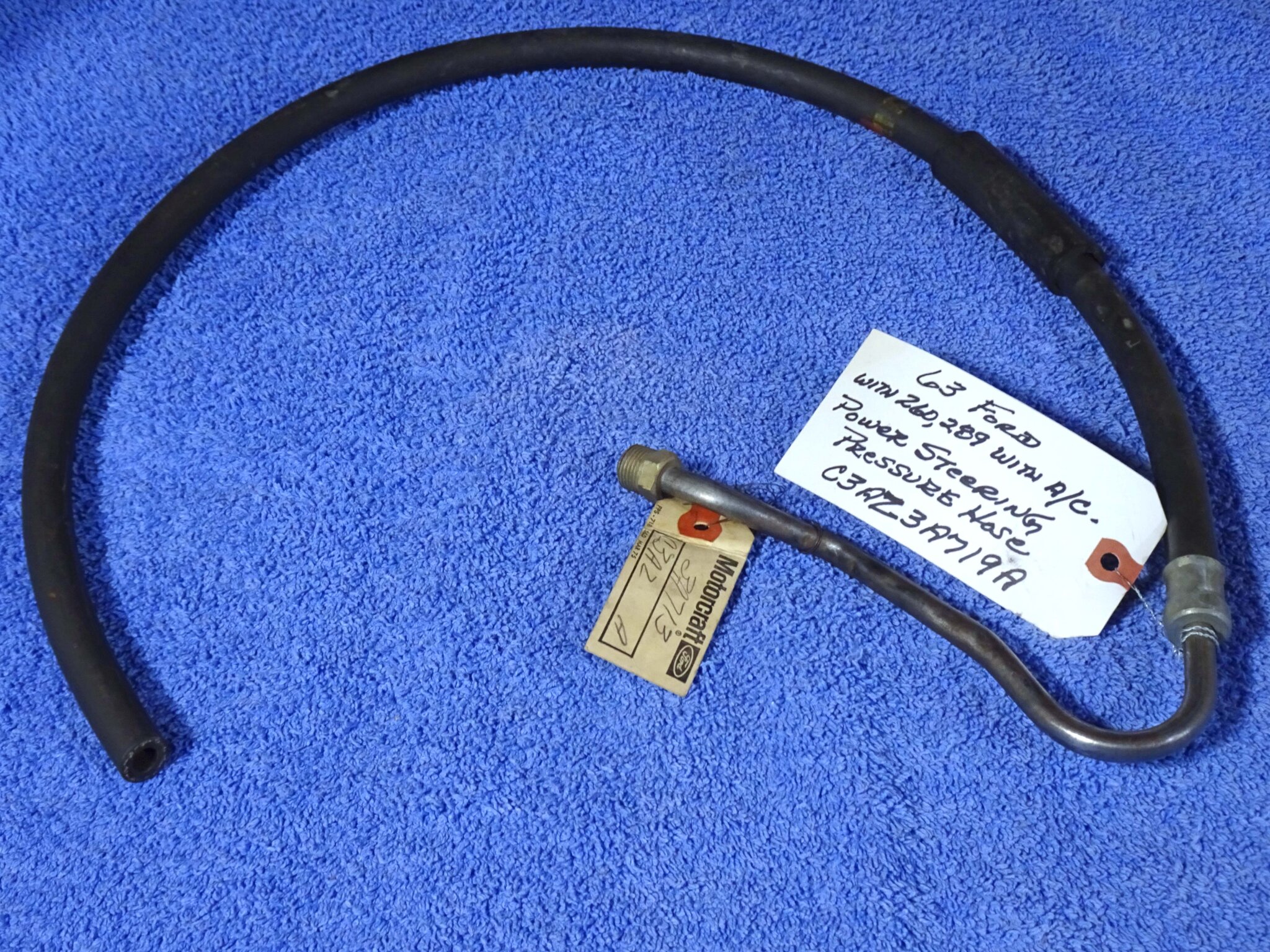 1963 Ford 260 & 289 Engine Power Steering Pressure Hose NOS | Classic ...