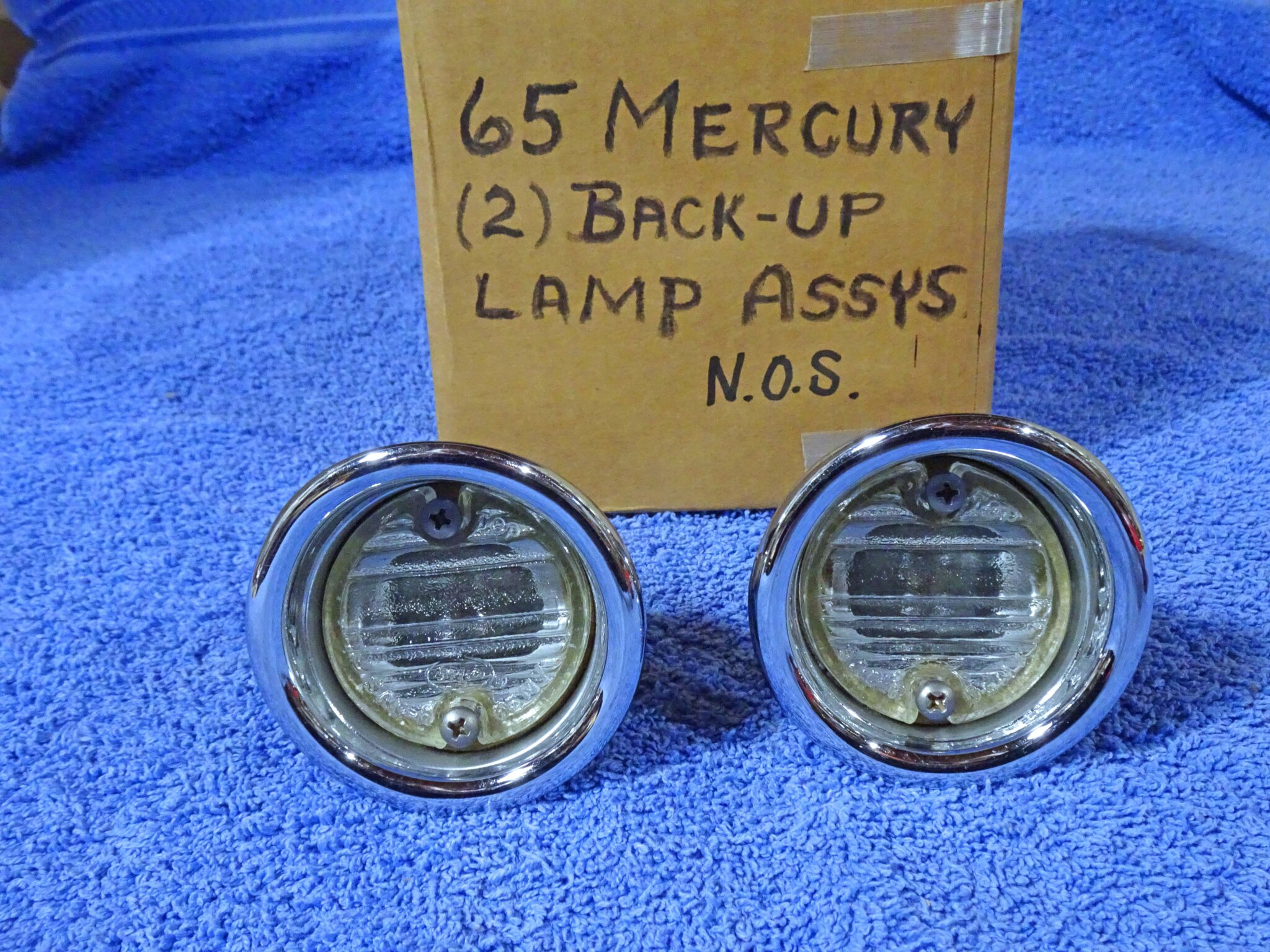 1965 Mercury Full Size Models Chrome Backup Light Lamps NOS | Classic ...