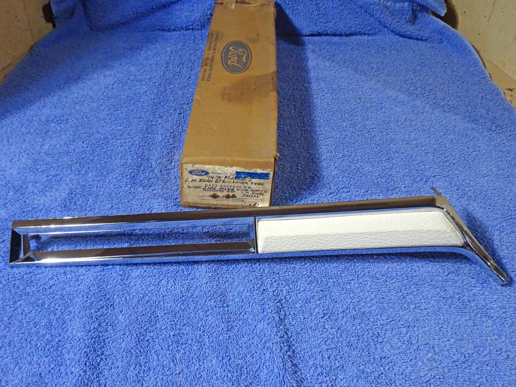 1974 1975 1976 1977 1978 Mustang II Rear Quarter Lower Rear Side Chrome ...