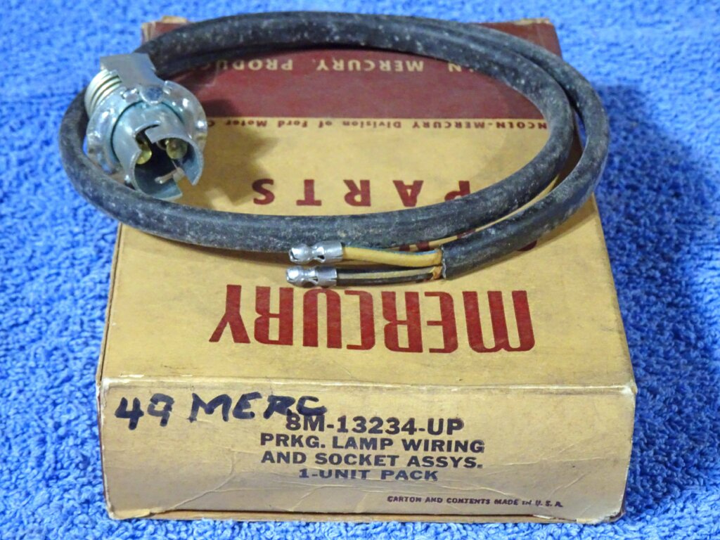 1949 Mercury Park Light Lamp Wiring & Socket Assembly NOS | Classic NOS ...
