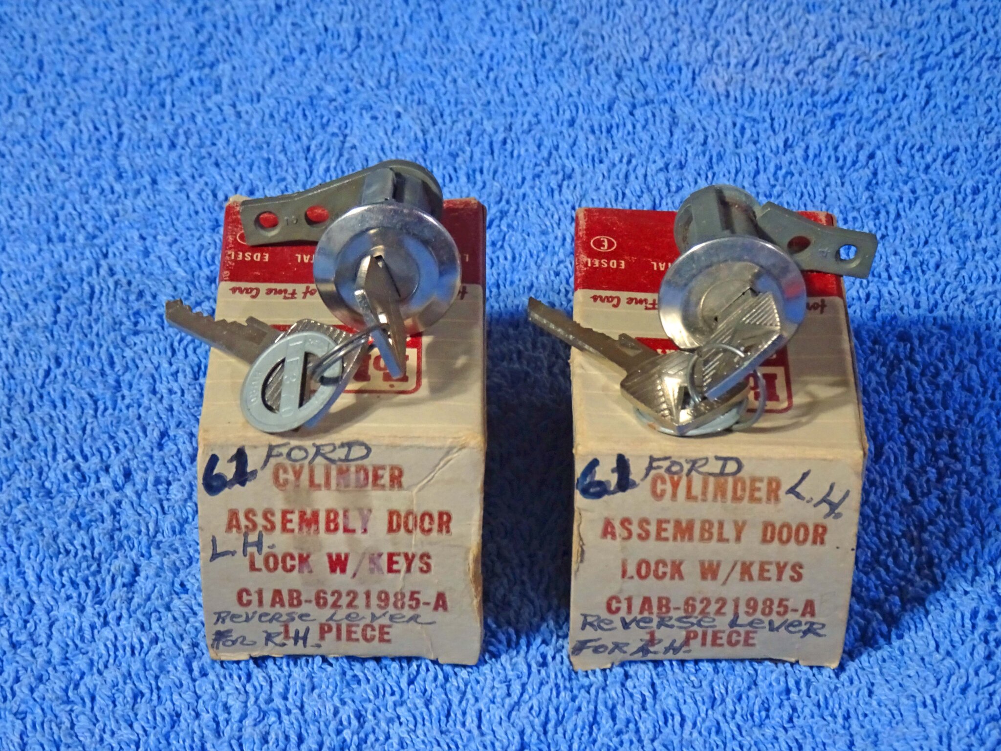 1961 Ford Door Lock Cylinder Set with Keys NOS | Classic NOS Parts