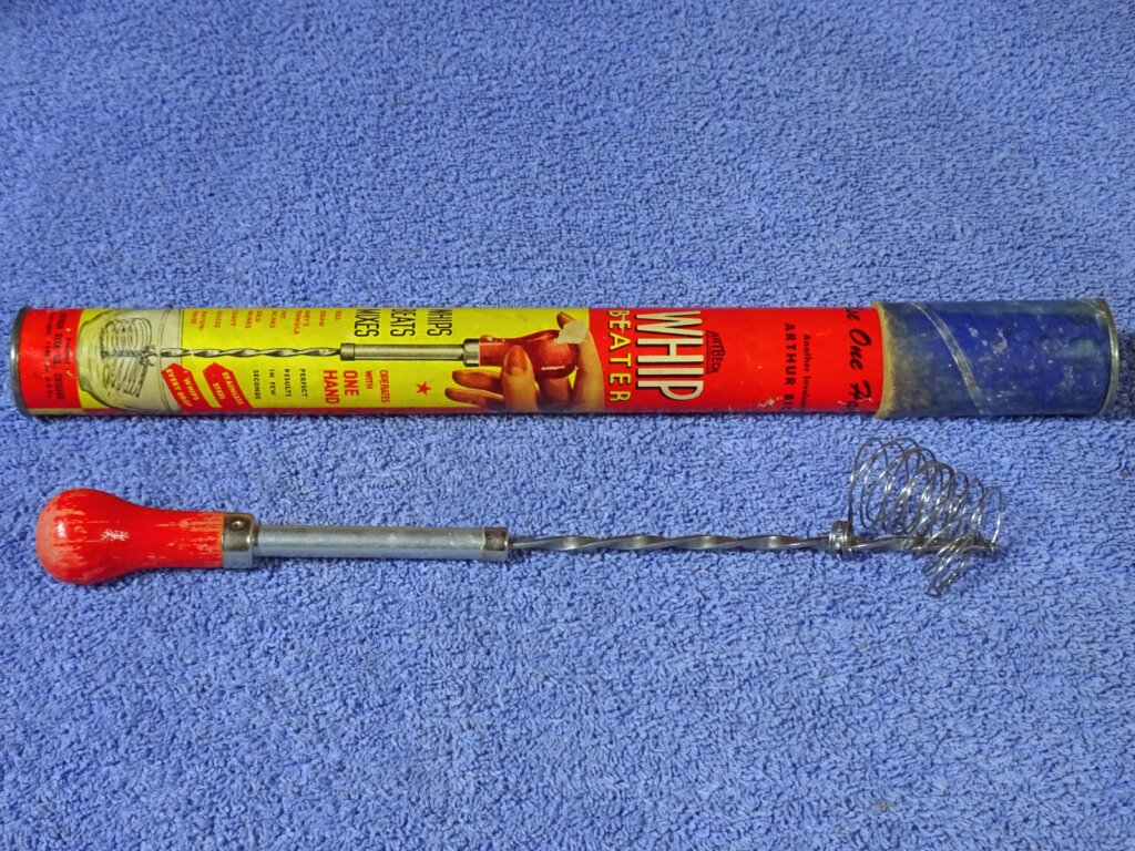 1948 ARTHUR BECK COMPANY Stainless Steel One Handed WHIP BEATER In ...