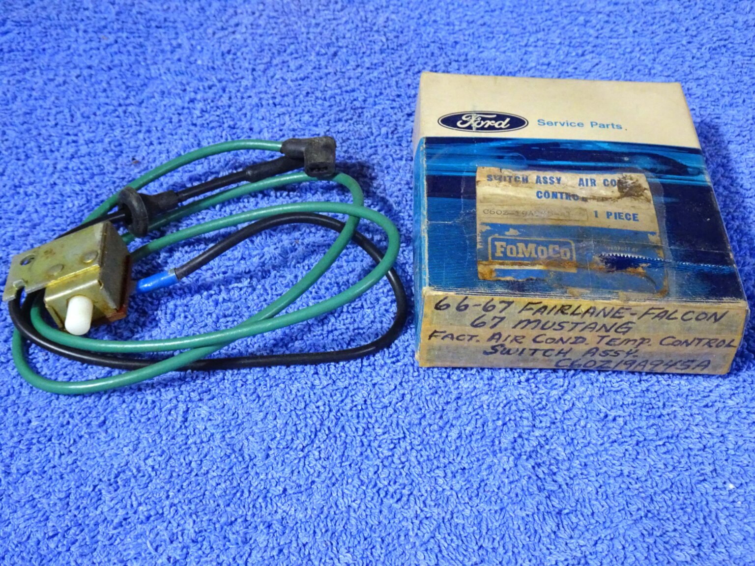 1966 1967 Fairlane 1967 Mustang Factory AC Temp Control Switch NOS ...