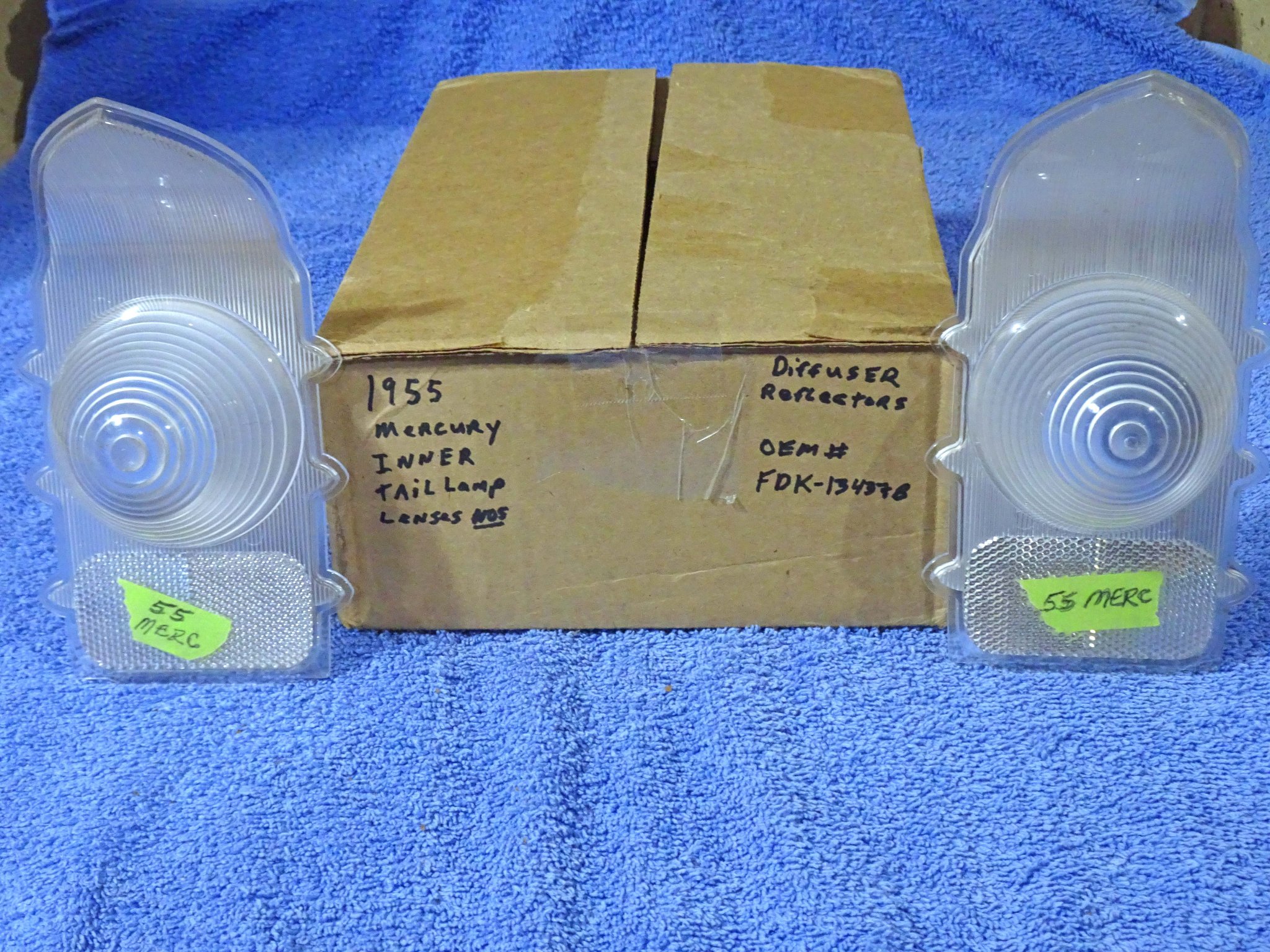 1955 Mercury Inside Tail Light Lamp Optic Inner Diffuser Reflex ...